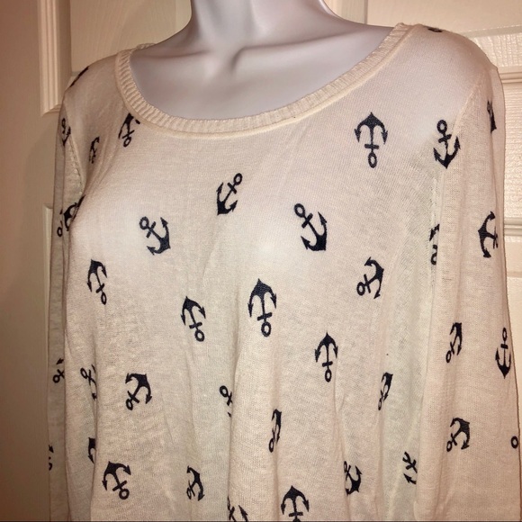 Saks Fifth Avenue | Tops | Red Saks Fifth Avenue Open Back Anchor ...